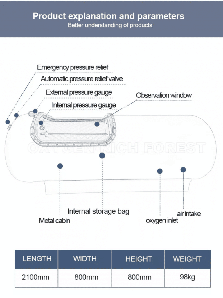 Buy Hard Shell HBOT Hyperbaric Oxygen Therapy Chamber UK